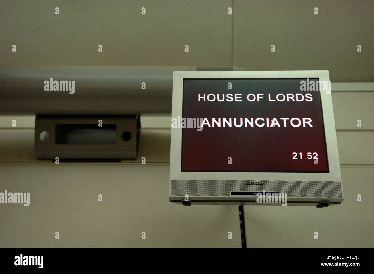 house of lords annunciator announcements high tech technology screen ...