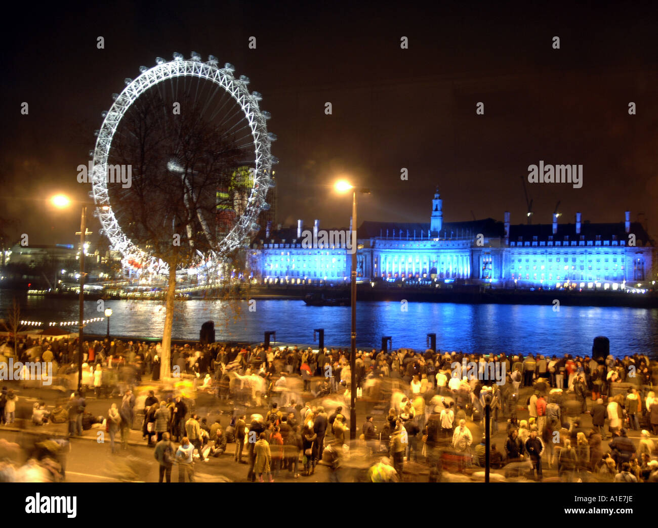 horizontal new years eve celebration london england city night capital ...