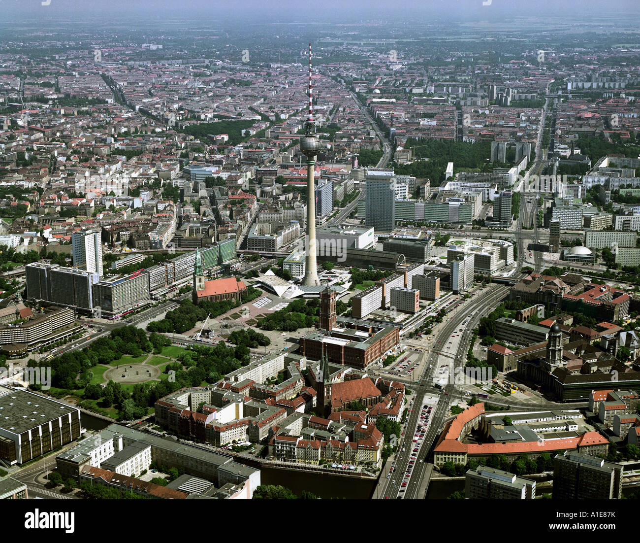 Television Tower, St. Marien Church, Marx-Engels-Forum, Red Town Hall ...