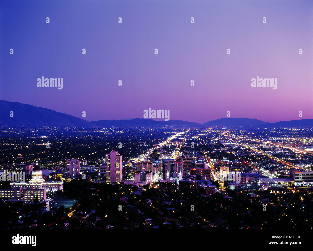 Utah state capitol sunset hi-res stock photography and images - Alamy