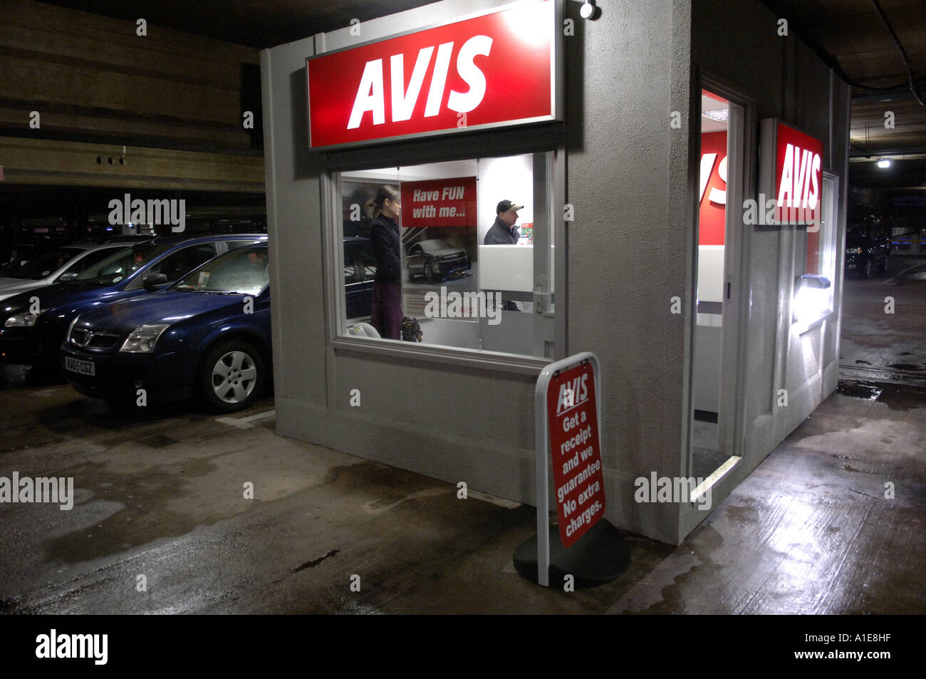 multi storey car park parkng motor cars night evening desolate alone ...
