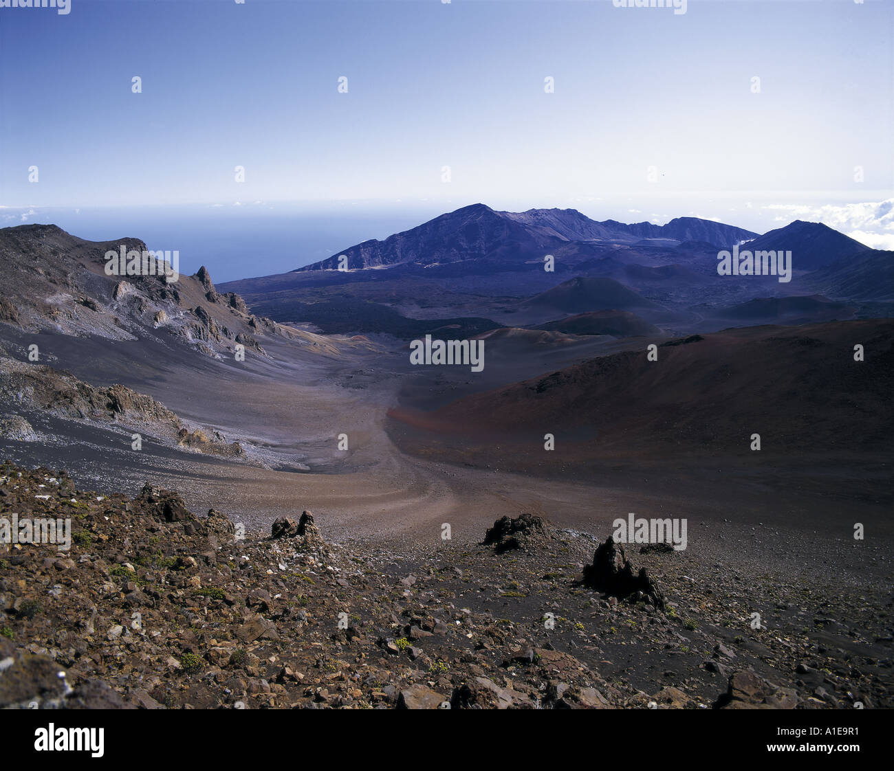 Haleakala Volcano on Maui island in Hawaii USA Stock Photo - Alamy