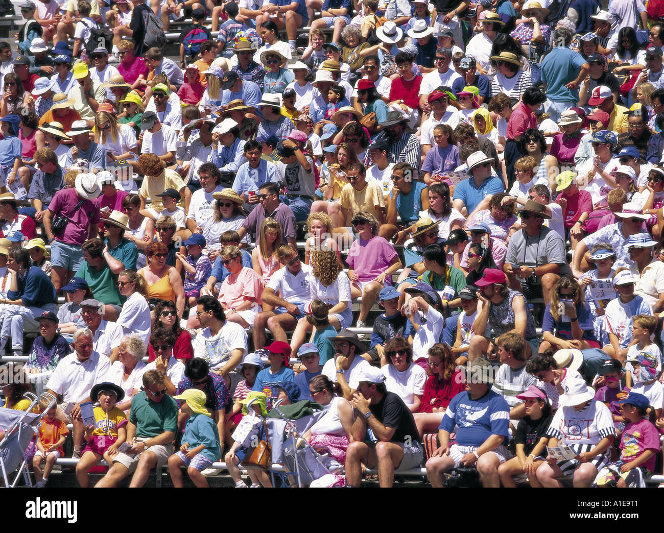 Crowd of spectators at Sea World on Gold Coast Australia Stock Photo ...