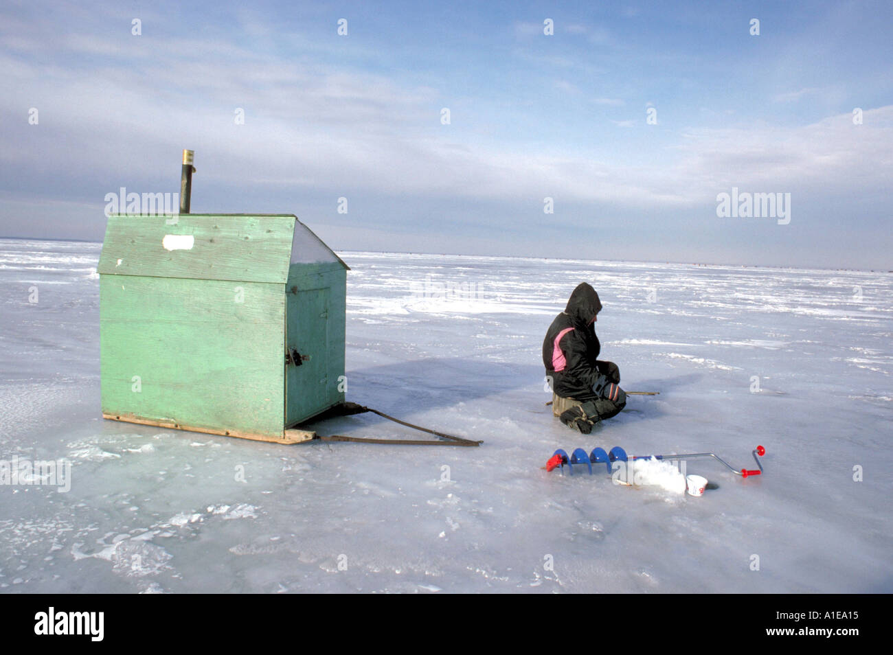 Lake Simcoe Ice Fishing High Resolution Stock Photography and Images ...