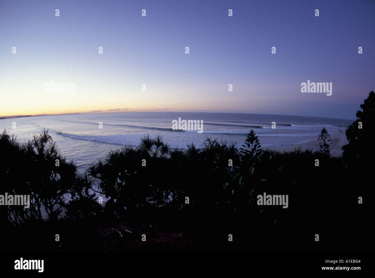Sunset at Snapper Rocks Queensland Australia Stock Photo - Alamy