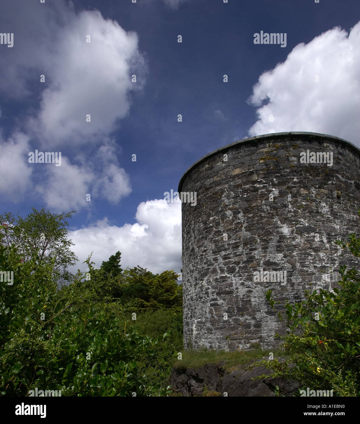 Martello tower on Garnish Island, Bantry, West Cork Stock Photo - Alamy