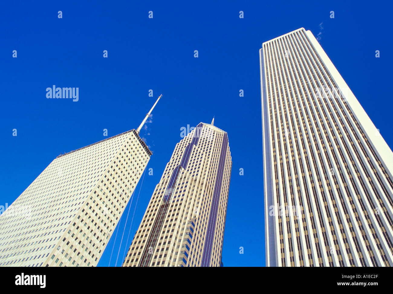 Chicago Amoco Building and Prudential Plaza Stock Photo - Alamy