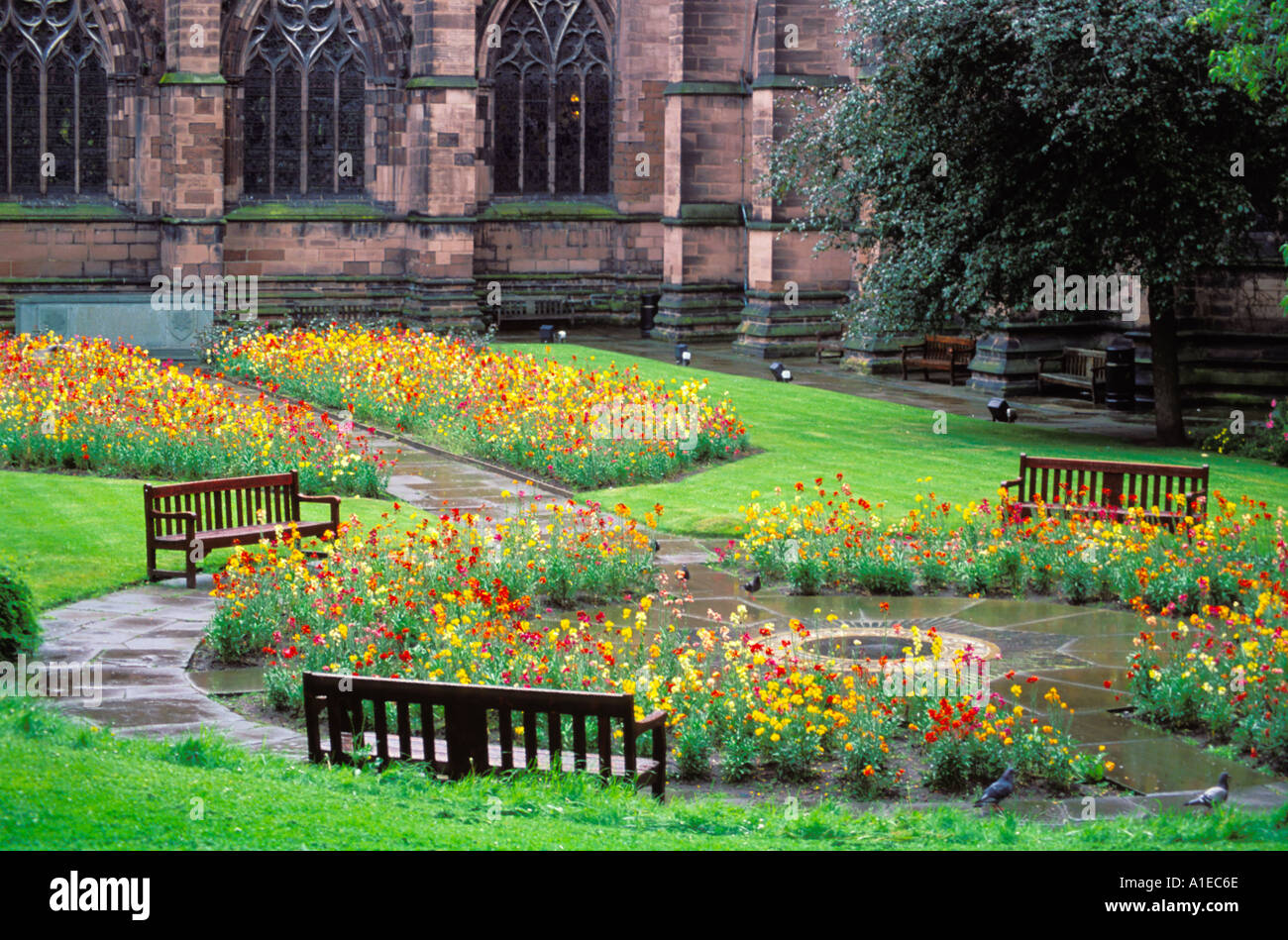 Chester Cathedral gardens Stock Photo - Alamy