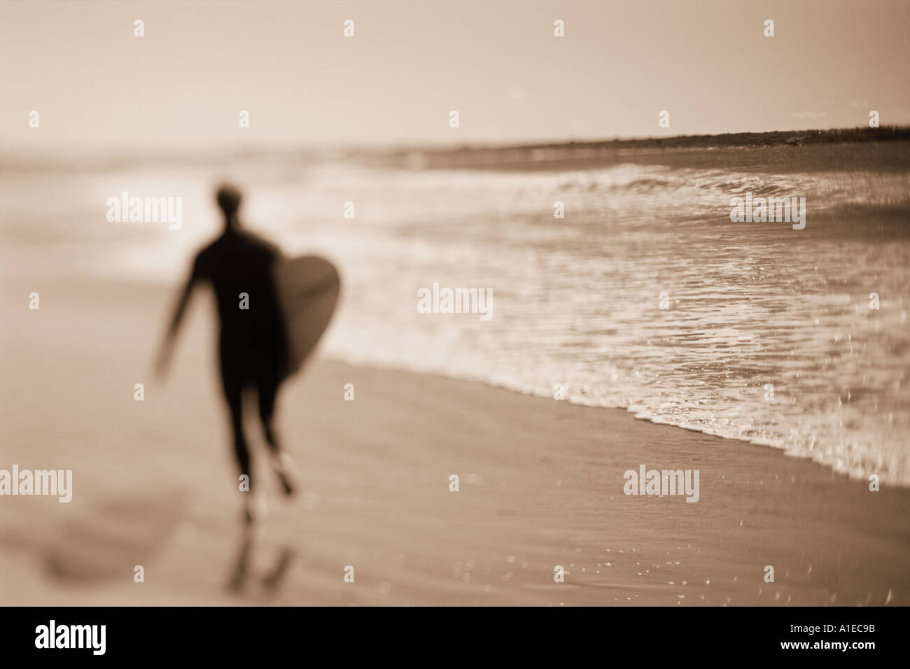 surfer walking on beach Stock Photo - Alamy