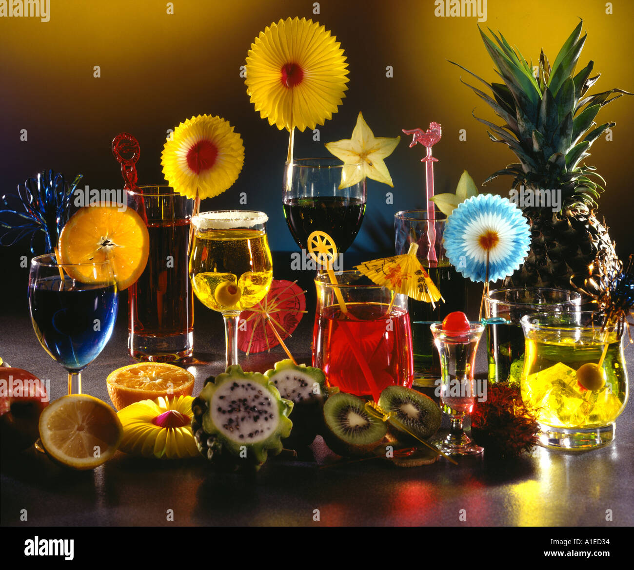 Selection of cocktails Stock Photo - Alamy