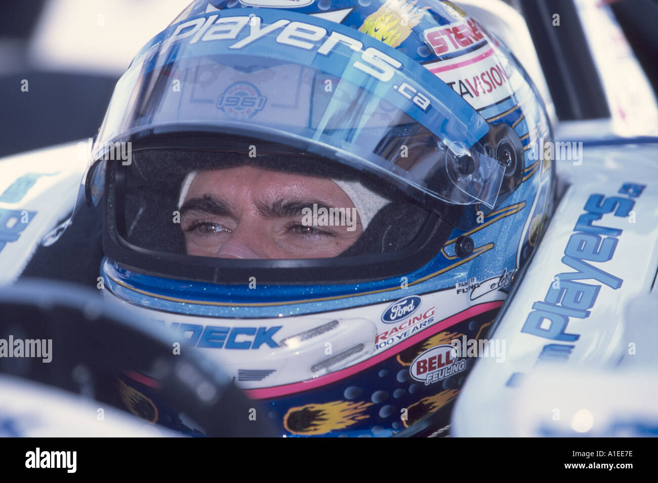 Alex Tagliani in the cockpit of his Forythe Racing Reynard Ford ...
