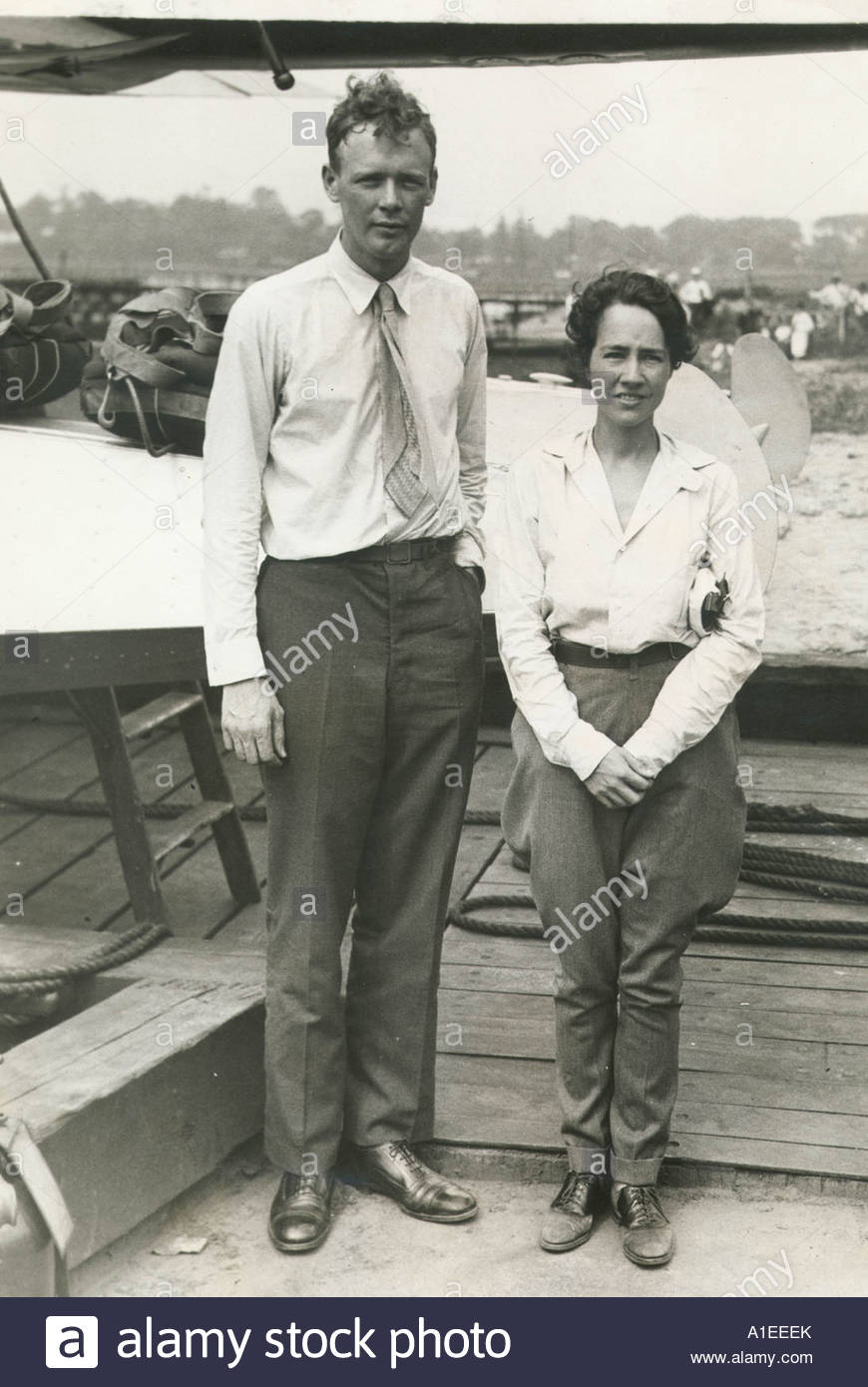 Charles Lindbergh His Wife Stock Photos & Charles Lindbergh His Wife ...
