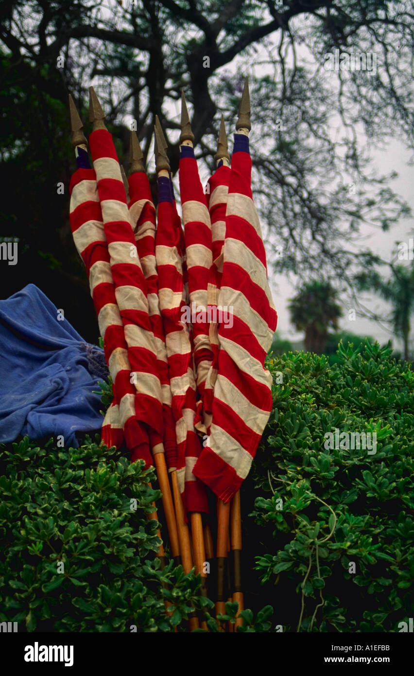 American flags rolled up Stock Photo - Alamy
