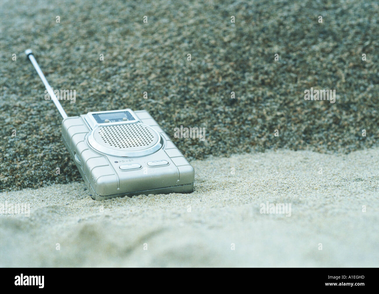 Radio on beach Stock Photo - Alamy