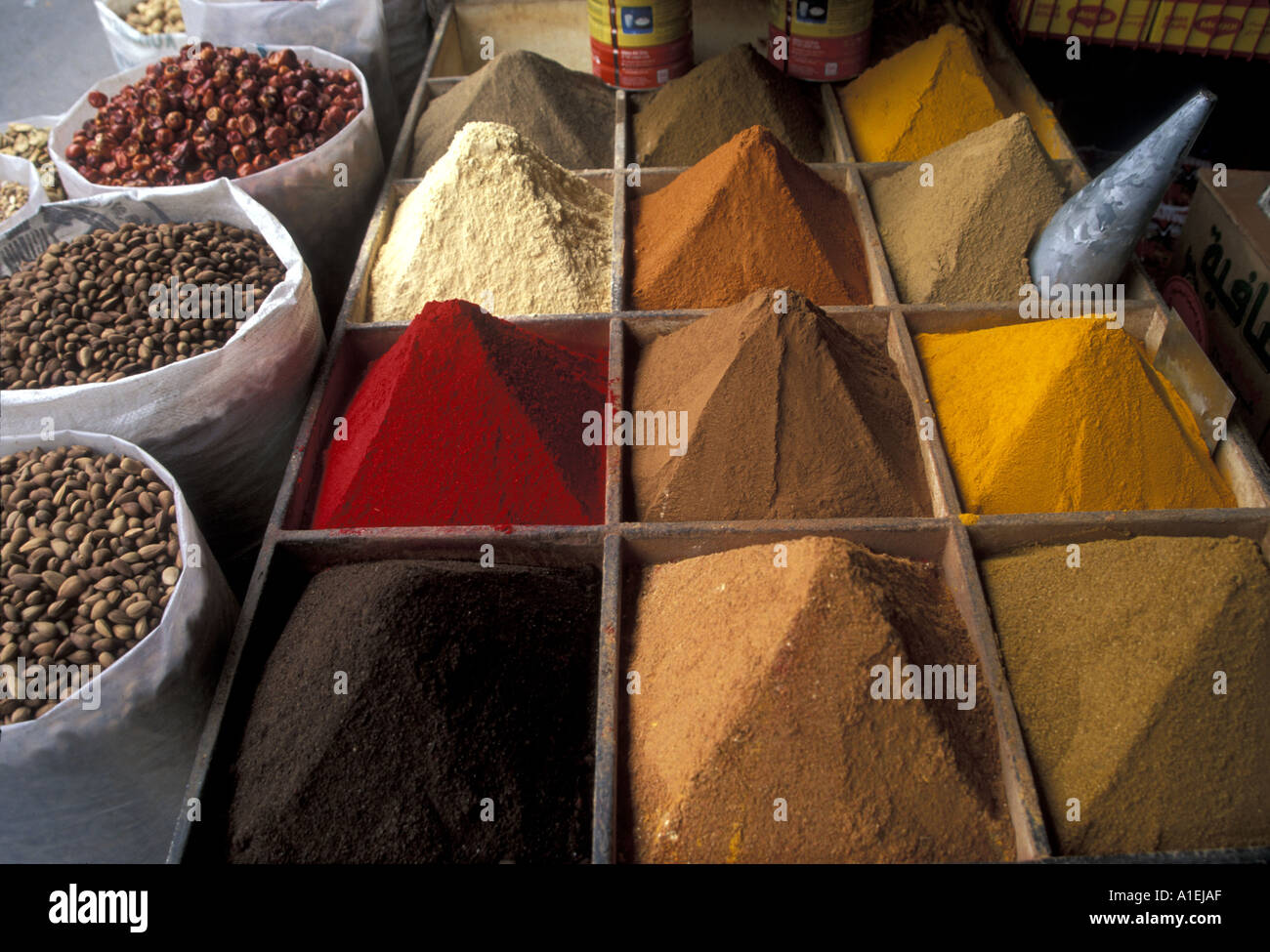 A spice stall in Manama, capital of Bahrain Stock Photo - Alamy
