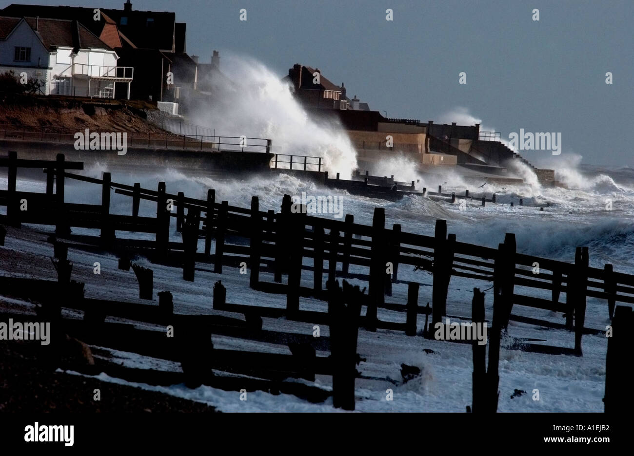 stormy weather hits the south coast Stock Photo - Alamy