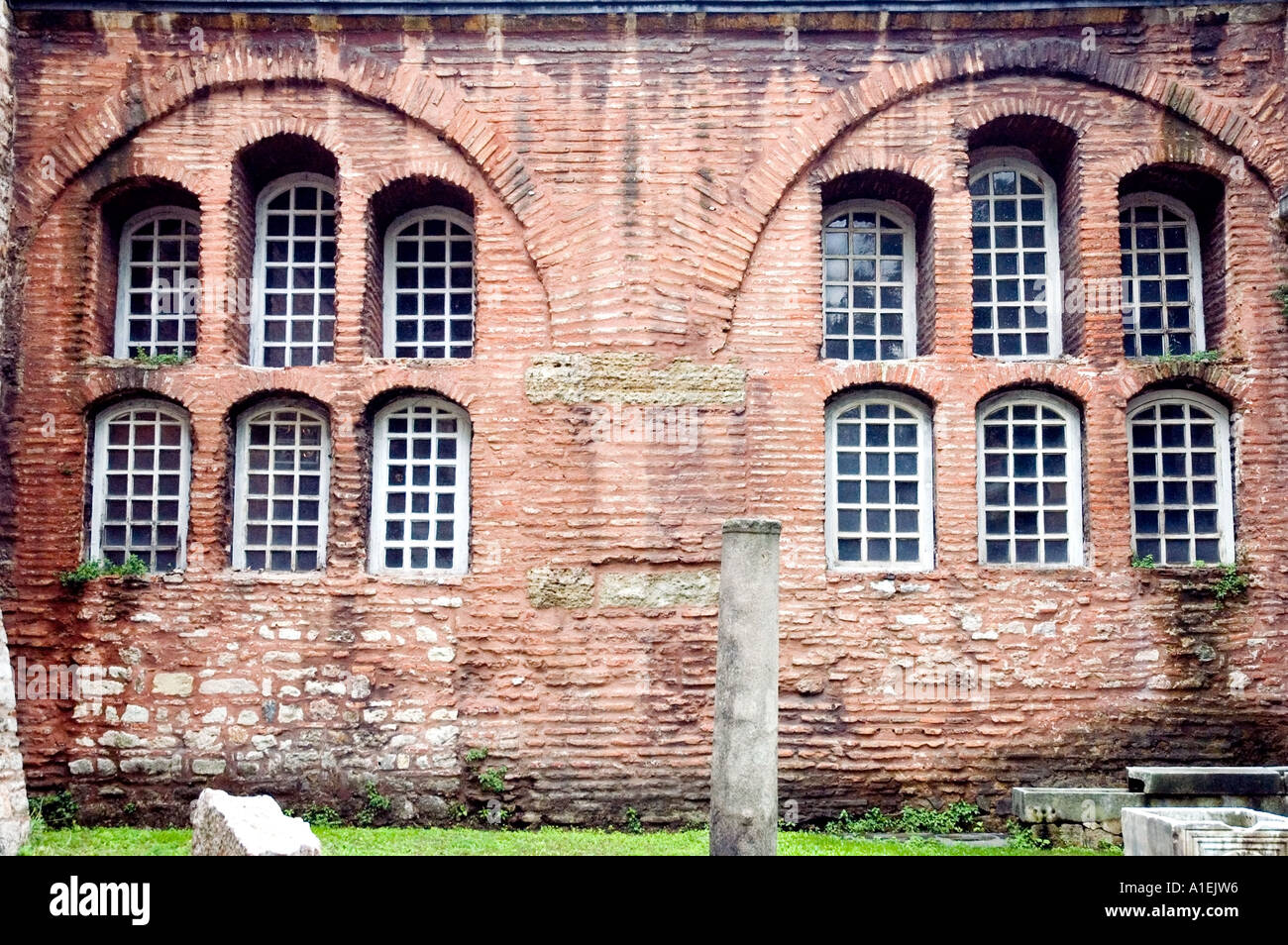 Ground floor windows of the Aya Sofia, Istanbul, Turkey. DSC 7281 Stock ...