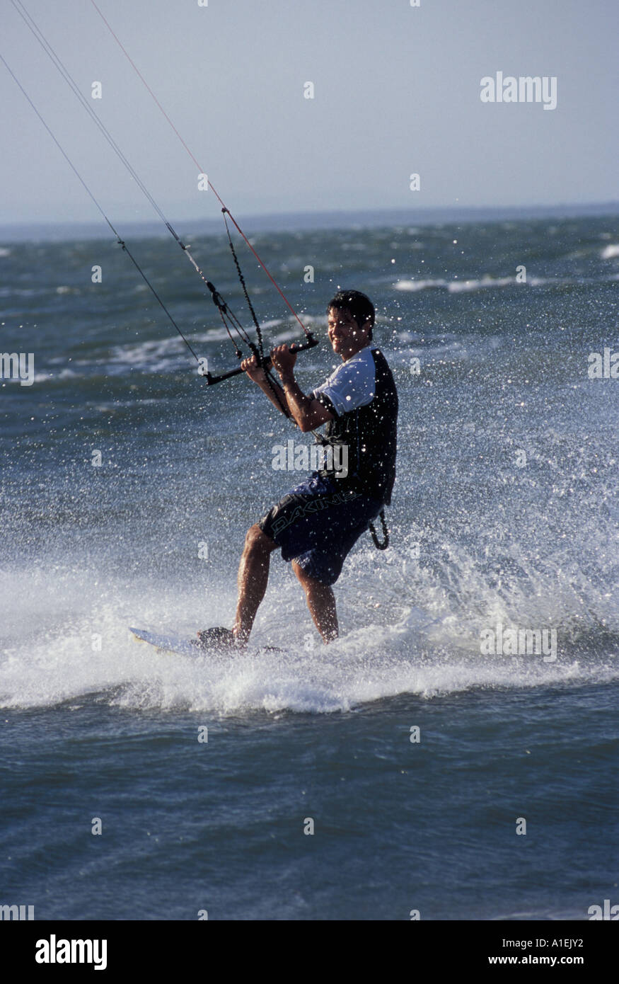 Kiting at Scarborough, Moreton Bay, Queensland, Australia Stock Photo ...