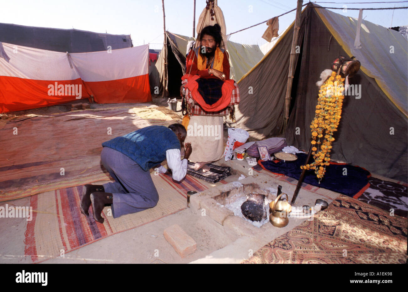 A sadhu who has remained standing on one leg for fifteen years Sadhus ...