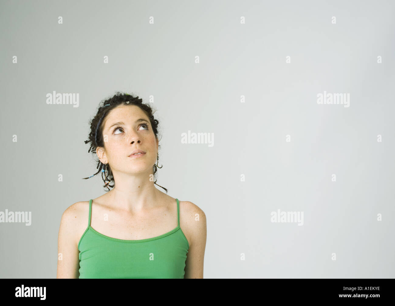 Woman wearing tanktop hi-res stock photography and images - Alamy
