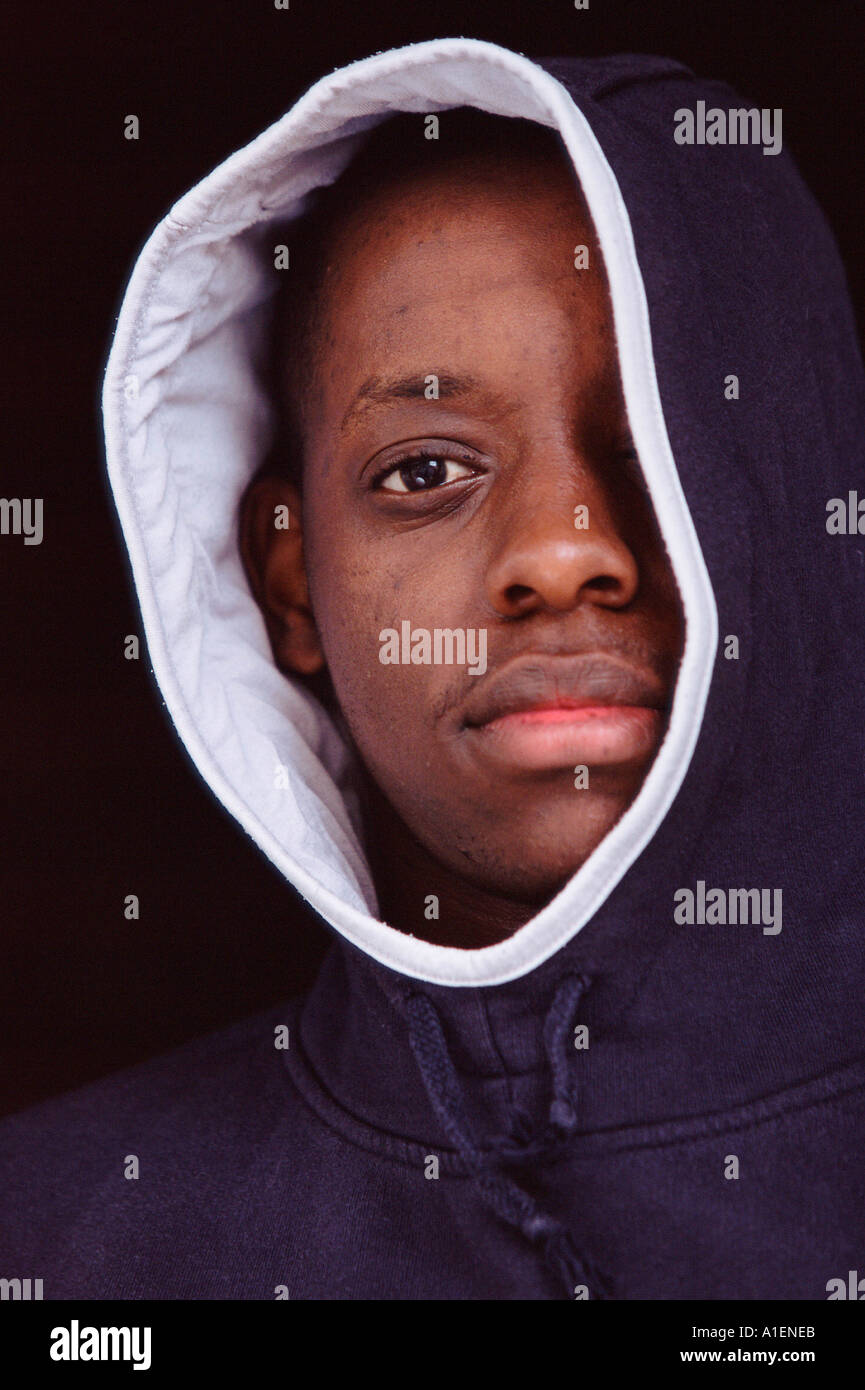 Teenager hooded top hi-res stock photography and images - Alamy
