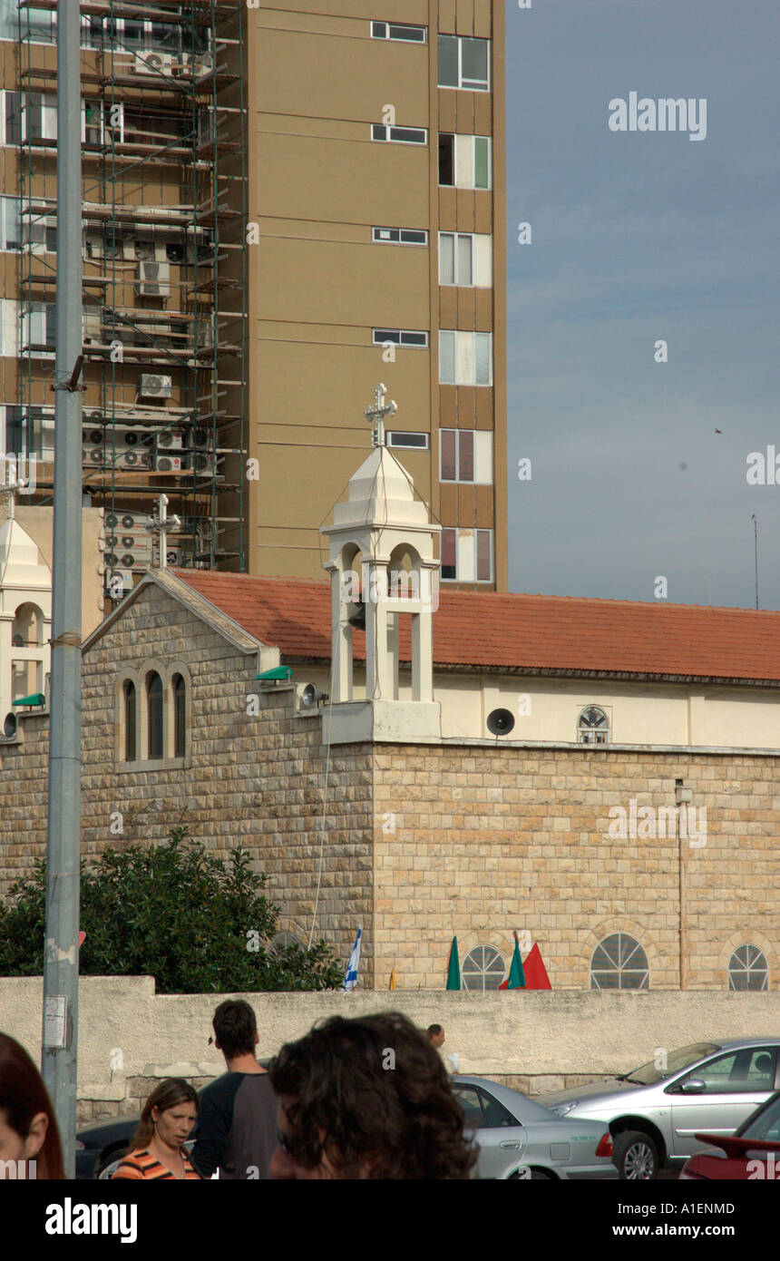the Church at wadi Nisnas Haifa Israel Stock Photo - Alamy