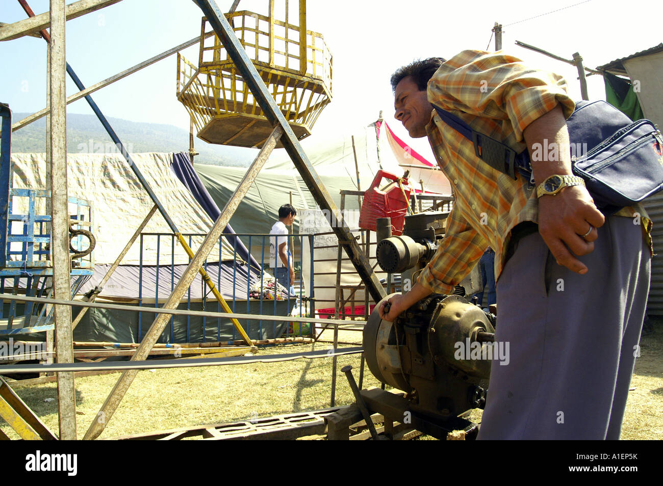 Indian giant wheel india hi-res stock photography and images - Alamy