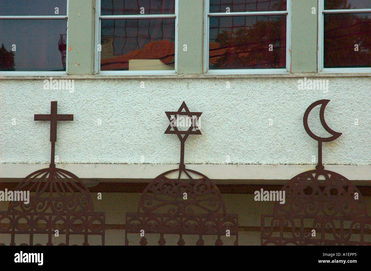 Christianity Judaism Islam Symbols High Resolution Stock Photography ...