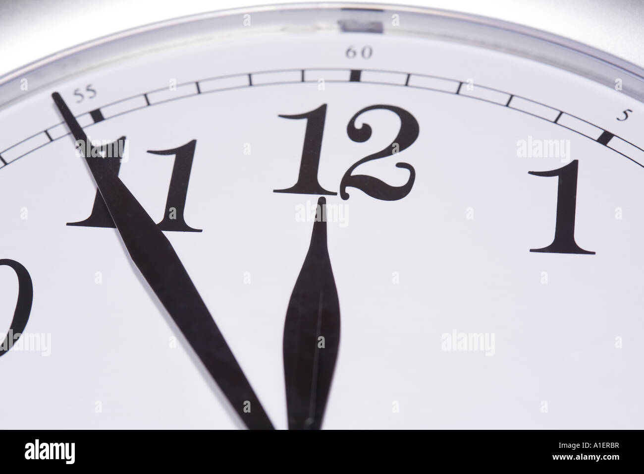 Wall clock macro Stock Photo - Alamy
