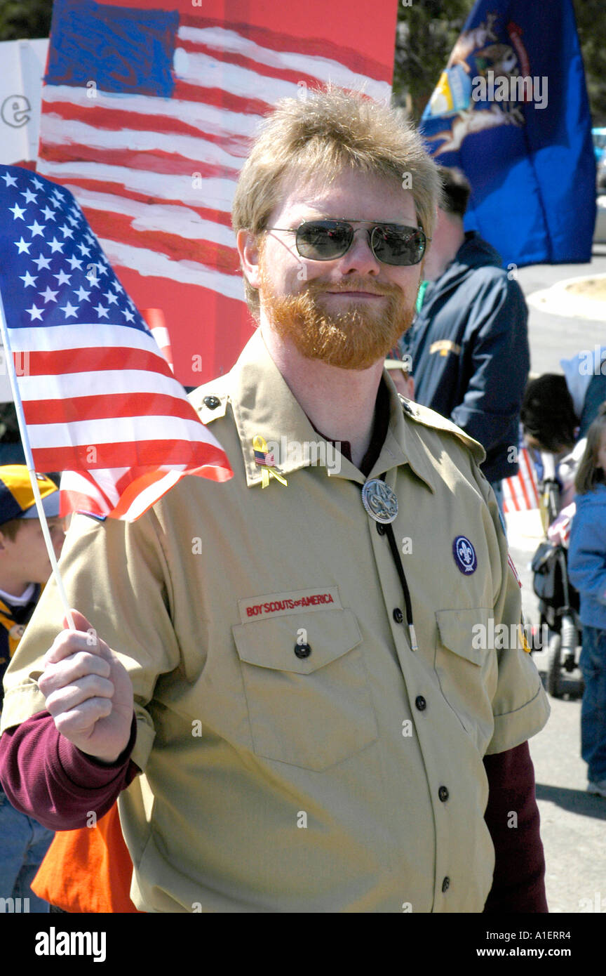 Boy and Cub Scouts participate in Activities at a Memorial Day festival ...