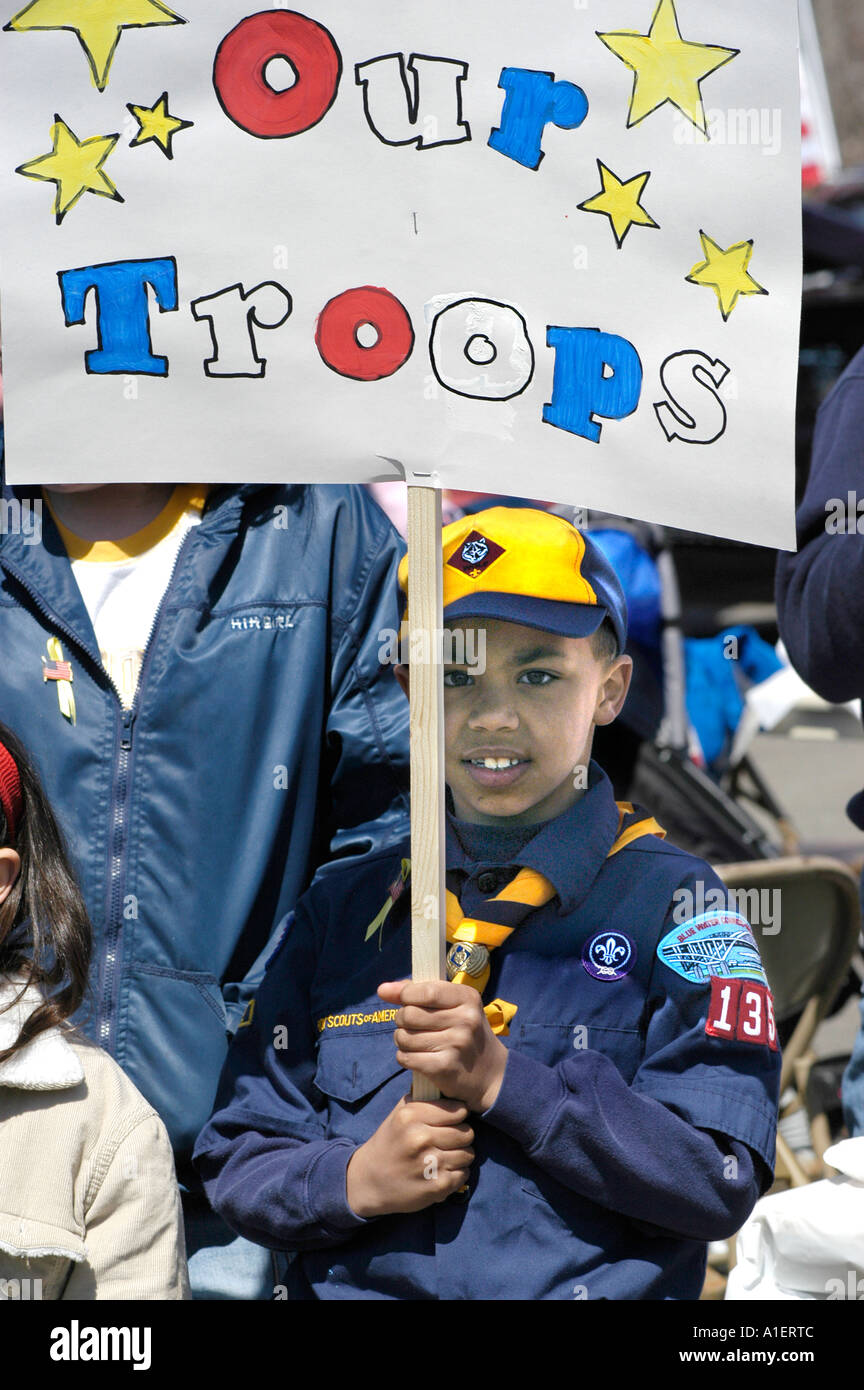 U s flag scout memorial day hi-res stock photography and images - Alamy