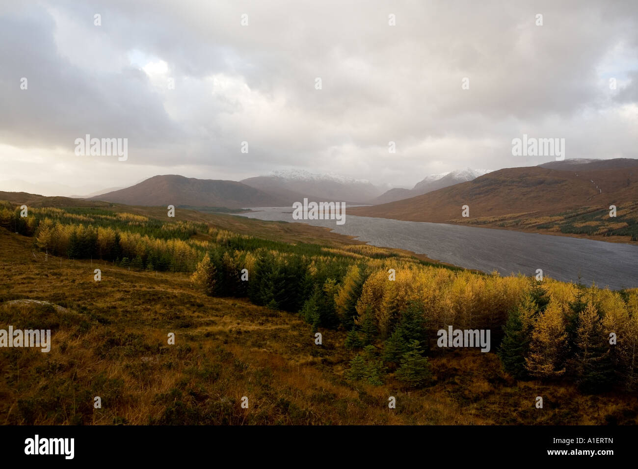 Storm in the highlands Stock Photo - Alamy