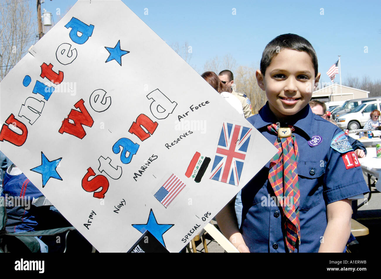Boy and Cub Scouts participate in Activities at a Memorial Day festival ...