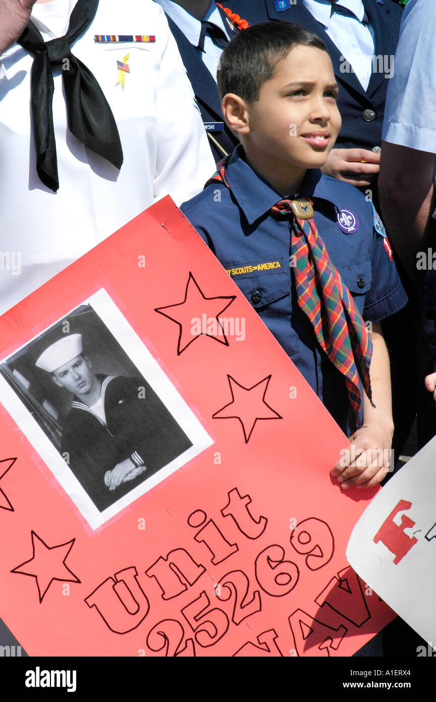 Boy and Cub Scouts participate in Activities at a Memorial Day festival ...