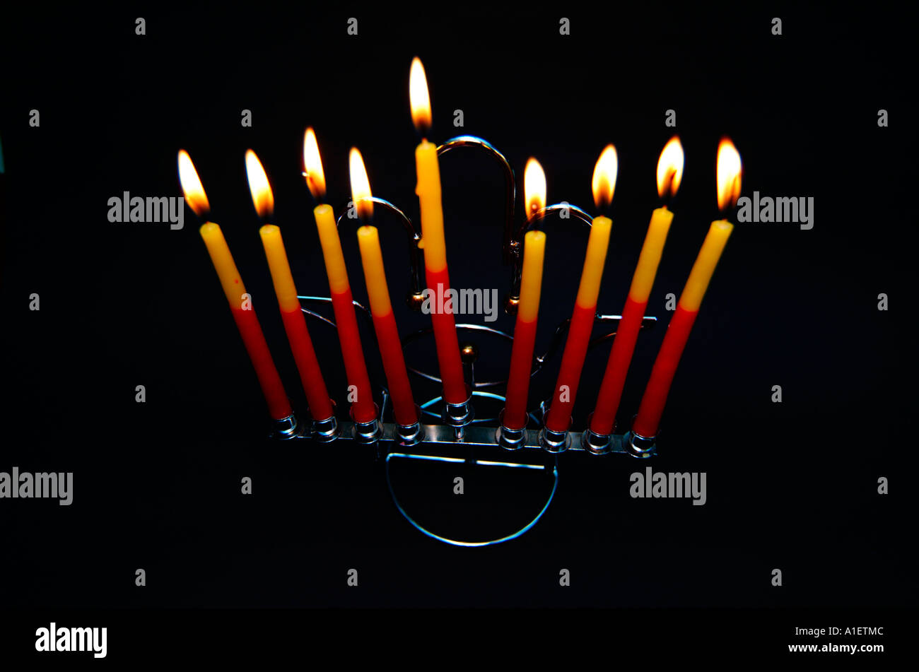 Menorah jewish 9 hi-res stock photography and images - Alamy