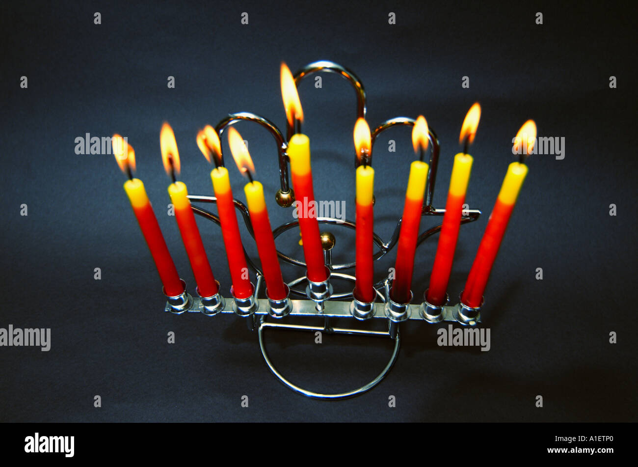 A Chanukia the main symbol of Chanukah The Jewish festival of light ...