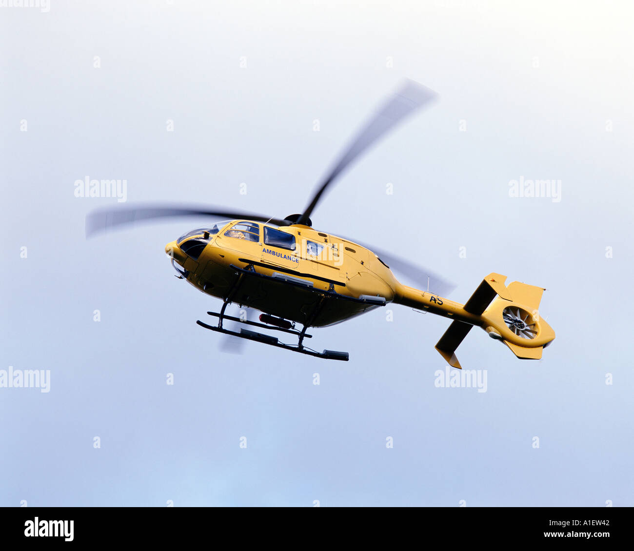 Helicopter from below Stock Photo - Alamy