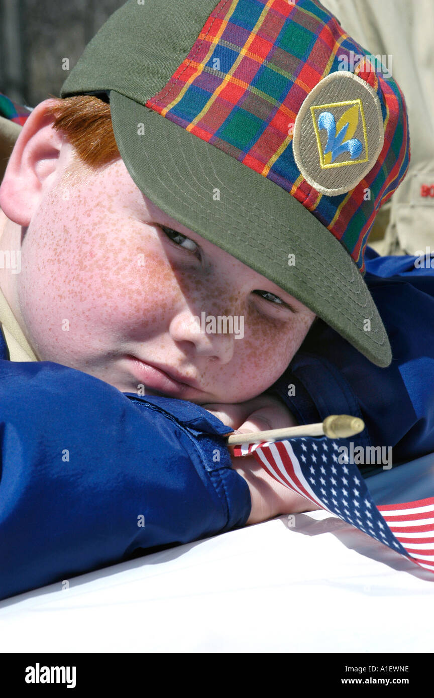 U s flag scout memorial day hi-res stock photography and images - Alamy