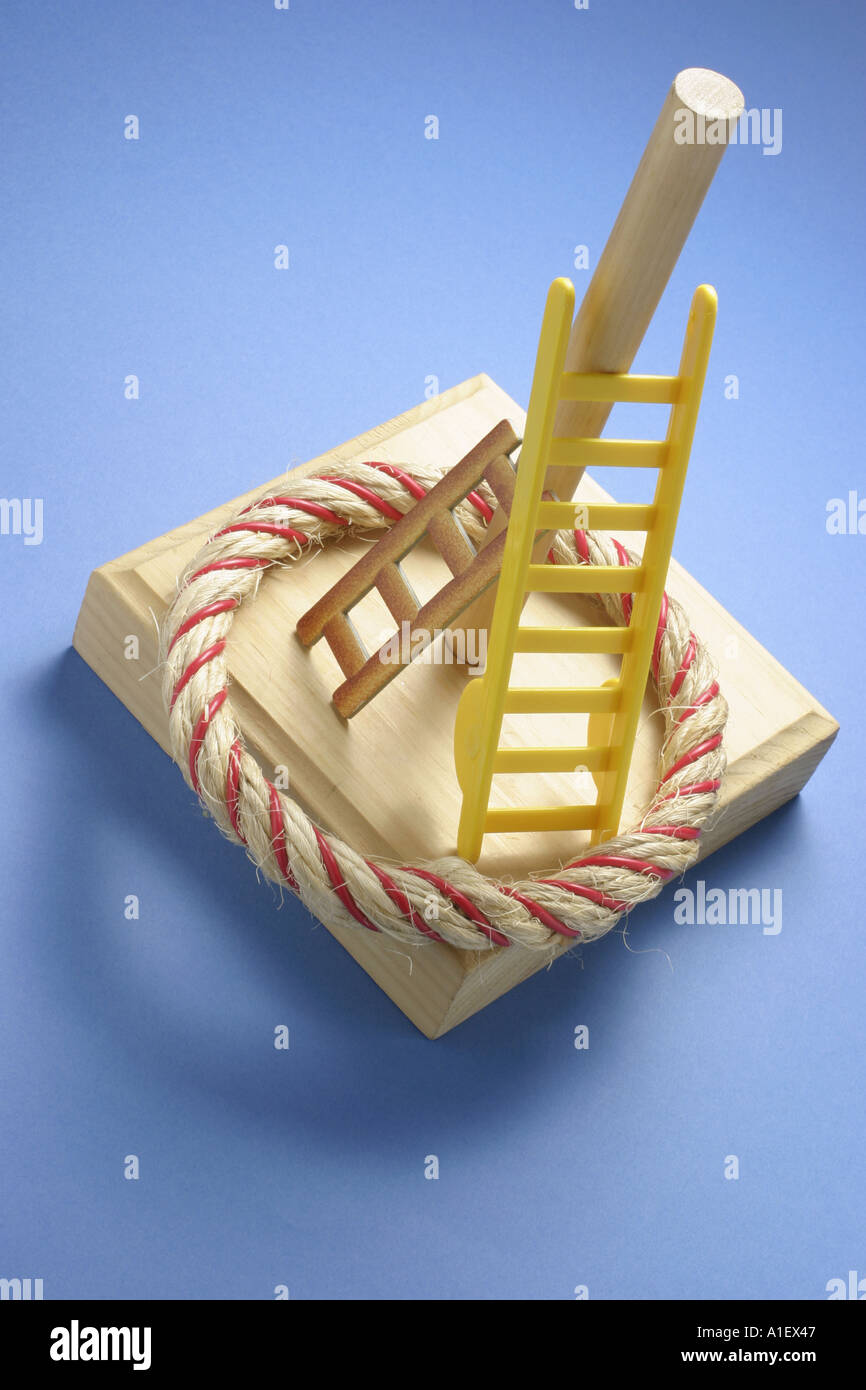 Miniature Ladders and Ring Toss Game Stock Photo - Alamy