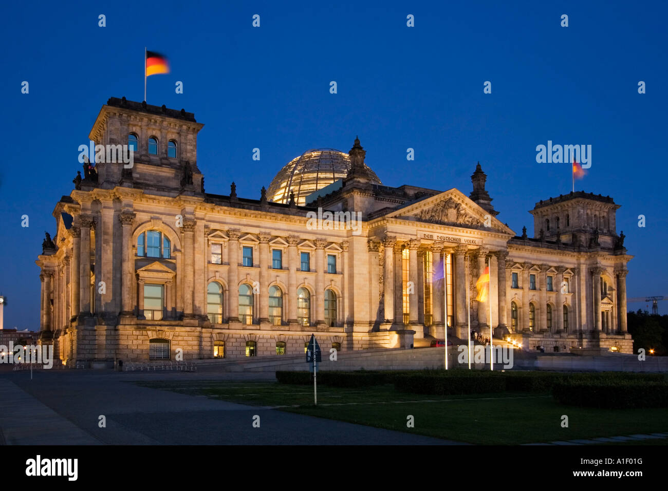 Berlin Reichstag dome by Norman Forster sunsetBerlin Reichstag dome by ...