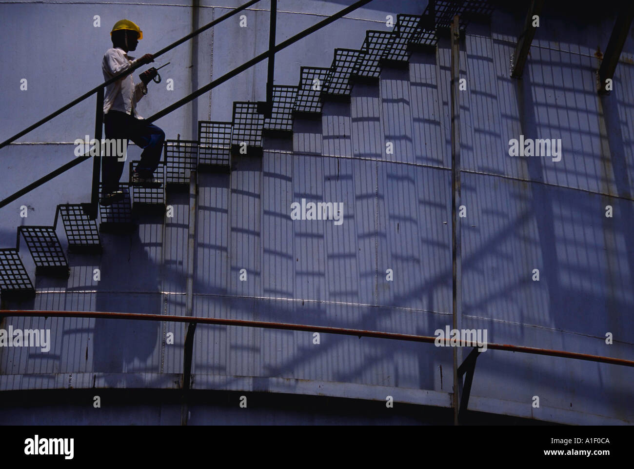 Steps up storage tank hi-res stock photography and images - Alamy