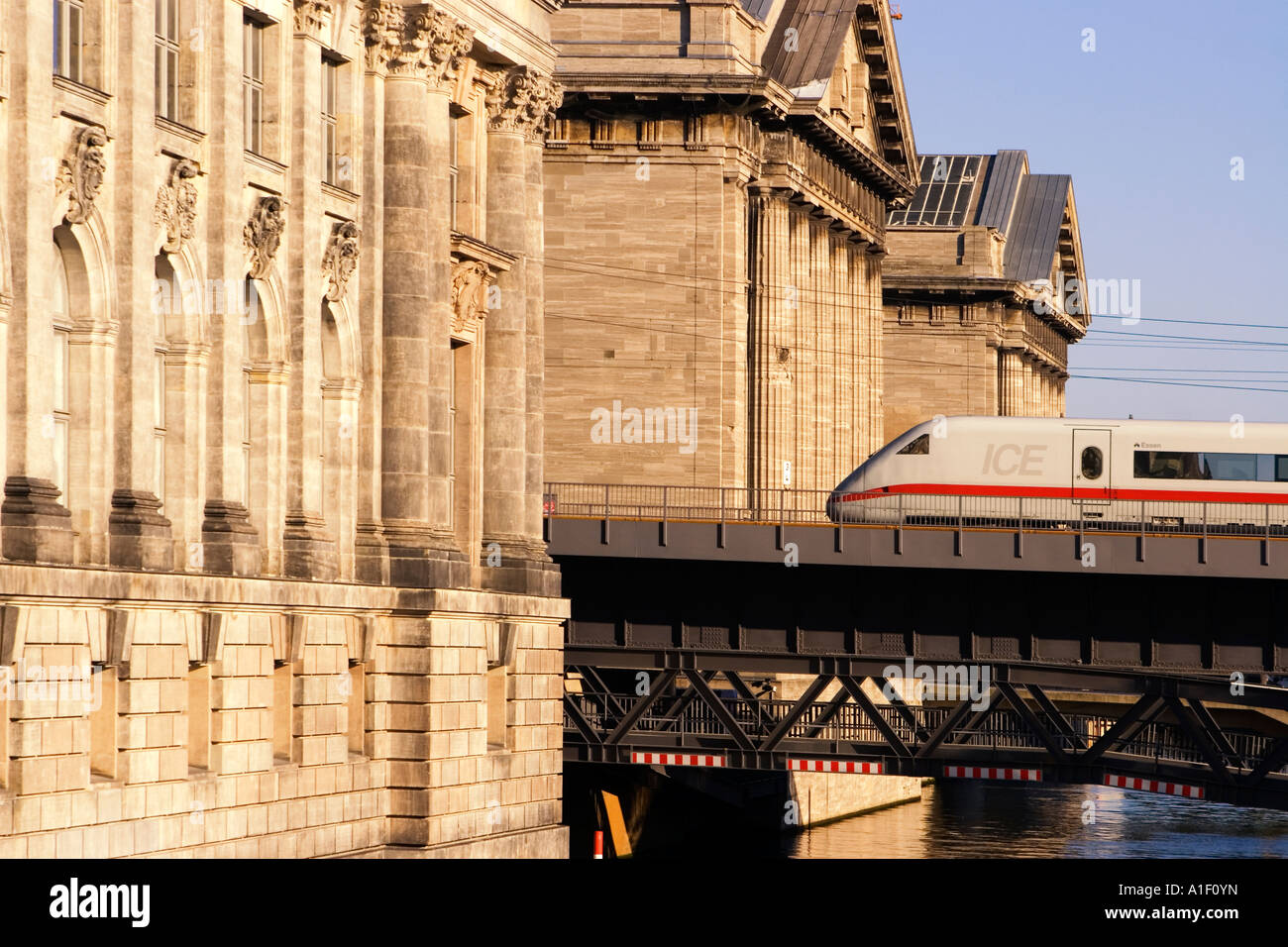 Berlin Pergamon museum ICE railway Stock Photo - Alamy