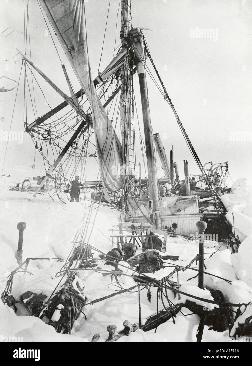 The wreck of the Endurance Imperial Trans Antarctic Expedition Stock ...