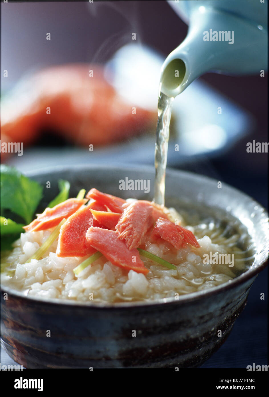 Rice with Tea Stock Photo - Alamy
