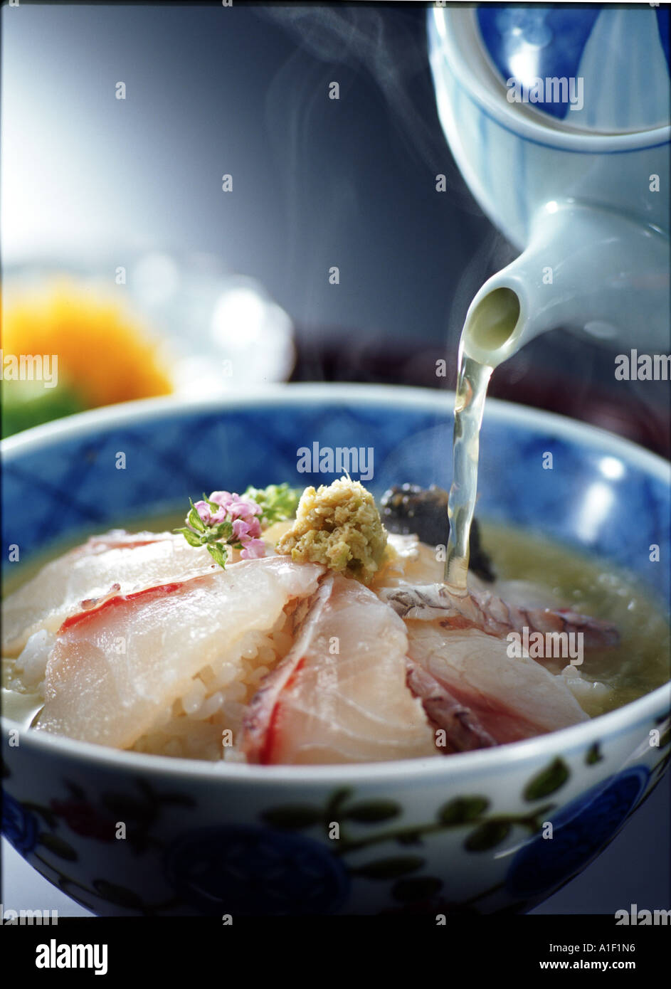 Rice with Tea Stock Photo - Alamy