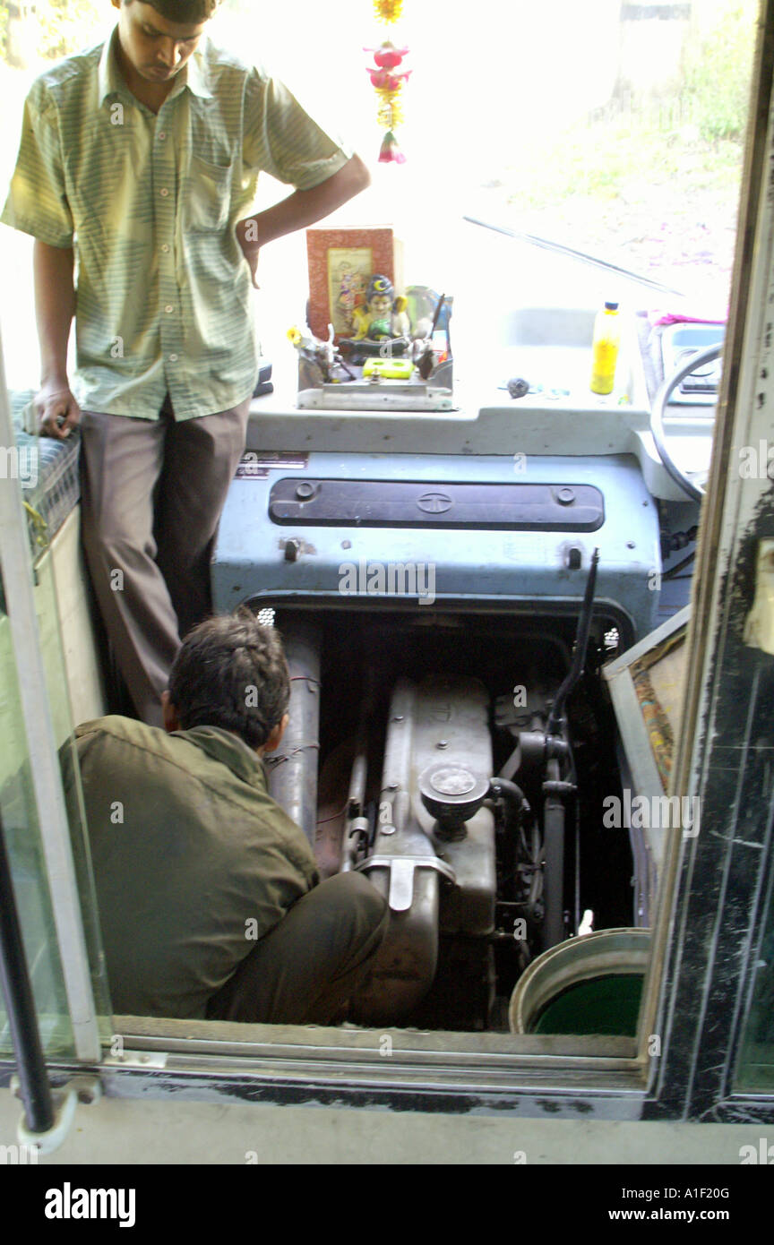 Bus engine cover hi-res stock photography and images - Alamy
