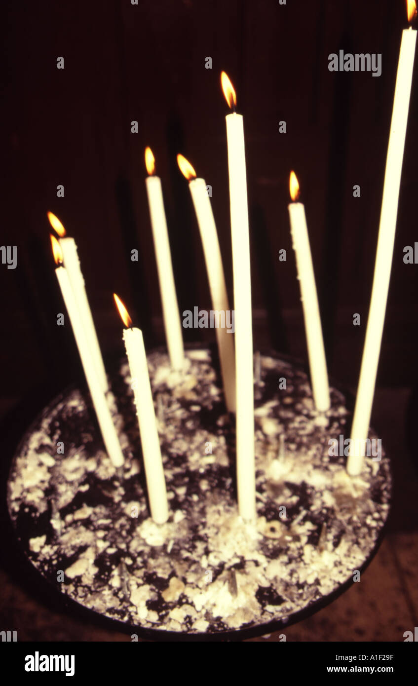 Candles are powerful symbols in Wicca rituals Stock Photo - Alamy