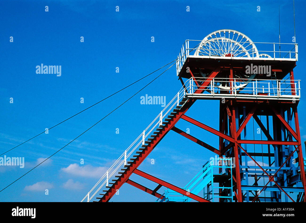 Mine winding gear hi-res stock photography and images - Alamy
