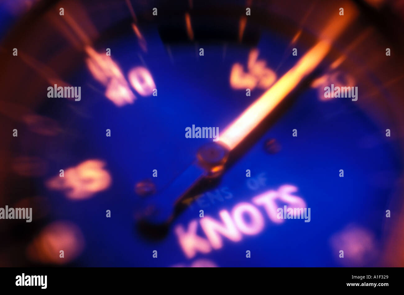 Aircraft speedometer dial in knots Stock Photo - Alamy