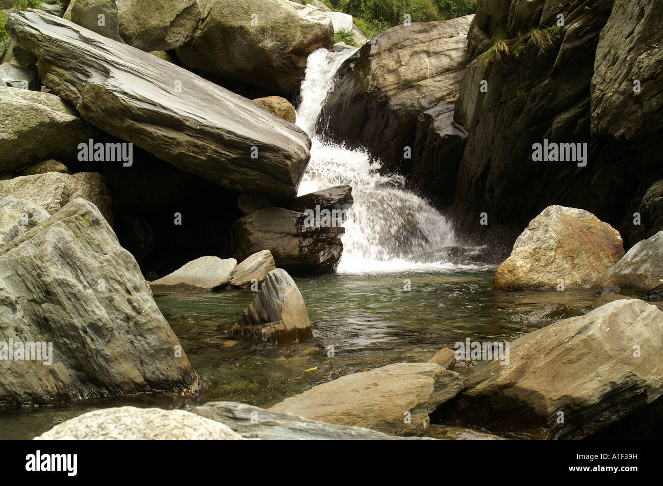 Water stream, pool of himalaya river Stock Photo - Alamy